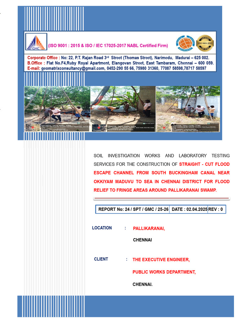 Soil Investigation Report | PDF | Borehole | Earth Sciences