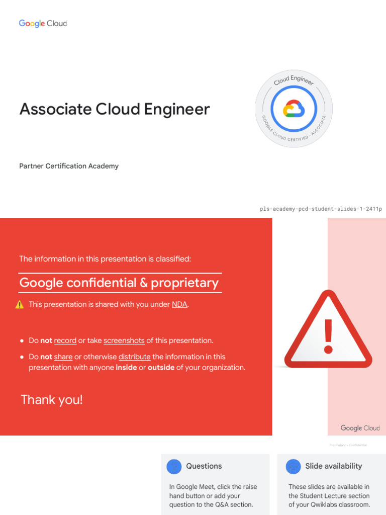 Associate Cloud Engineer | PDF | Command Line Interface | Hard Disk Drive