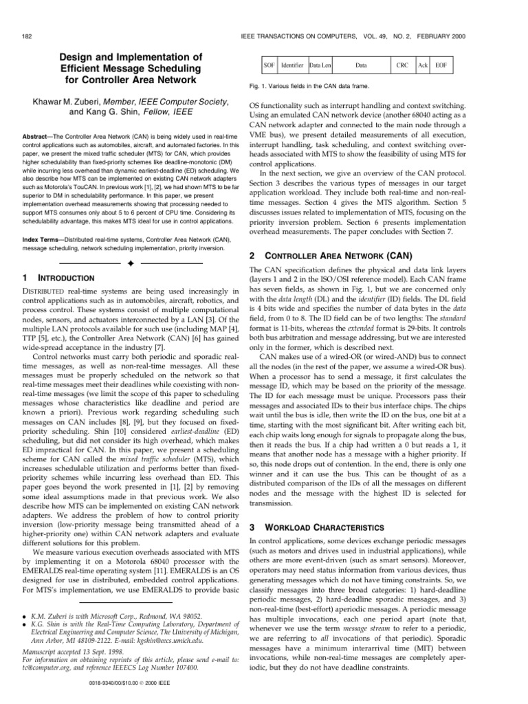 6 - Design and Implementation of Efficient Message Scheduling For ...