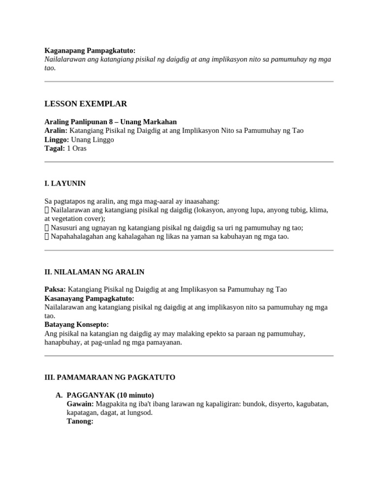Lesson Exemplar | PDF
