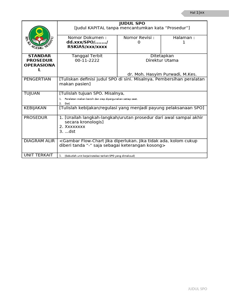 Standar Operasional Pembersihan Peralatan | PDF