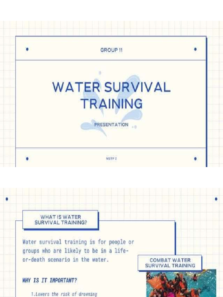Topic 5 - Water Safety and Survival | PDF