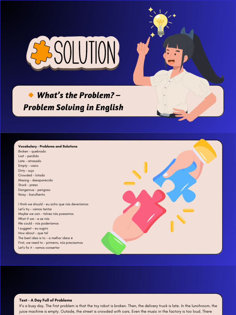 Problem Solving Vocabulary and Activities | PDF | Toys