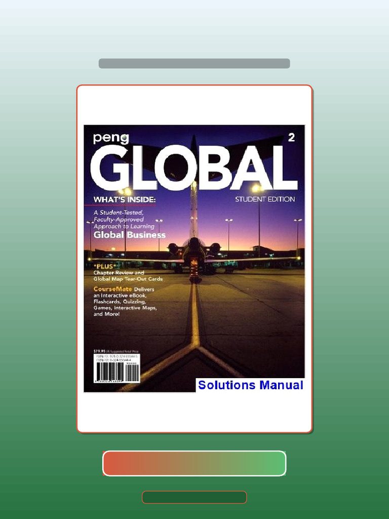 GLOBAL 2nd Edition Mike Peng Get PDF Now | PDF | Science | Multiple Choice