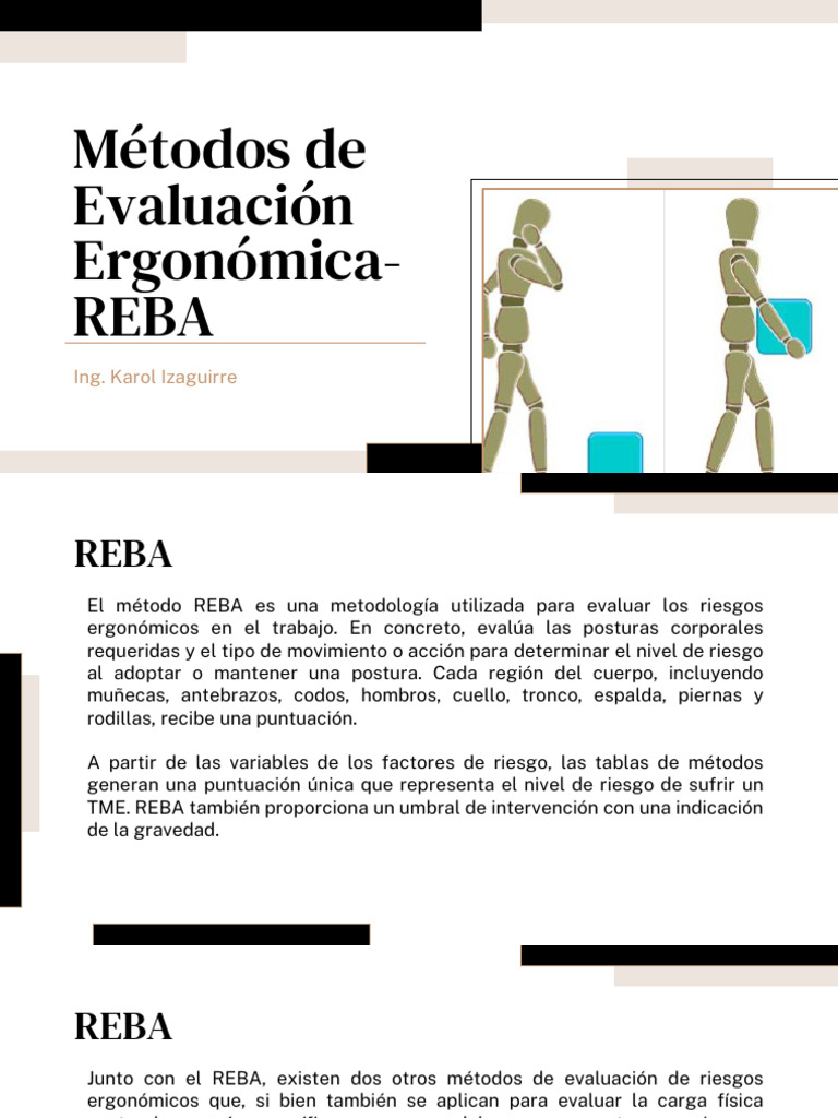 Ejemplos del Método REBA en Ergonomía | PDF