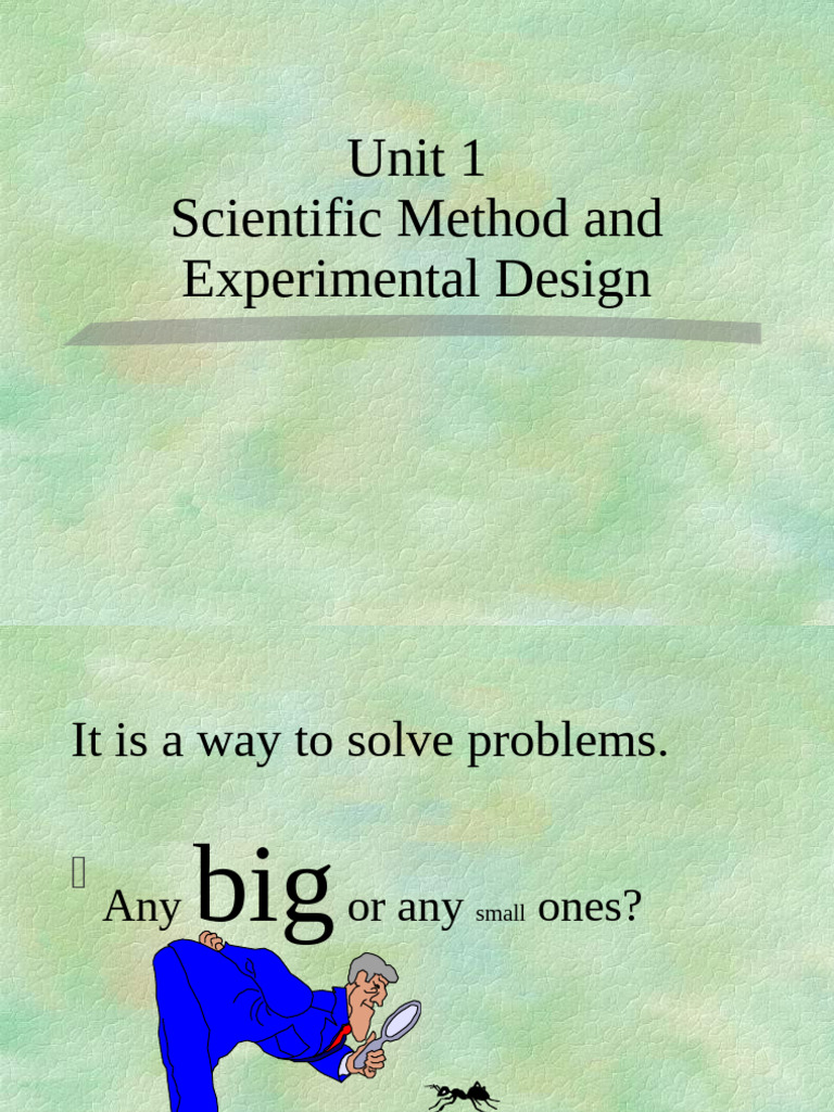Scientific Method & Experimental Design | PDF | Experiment ...