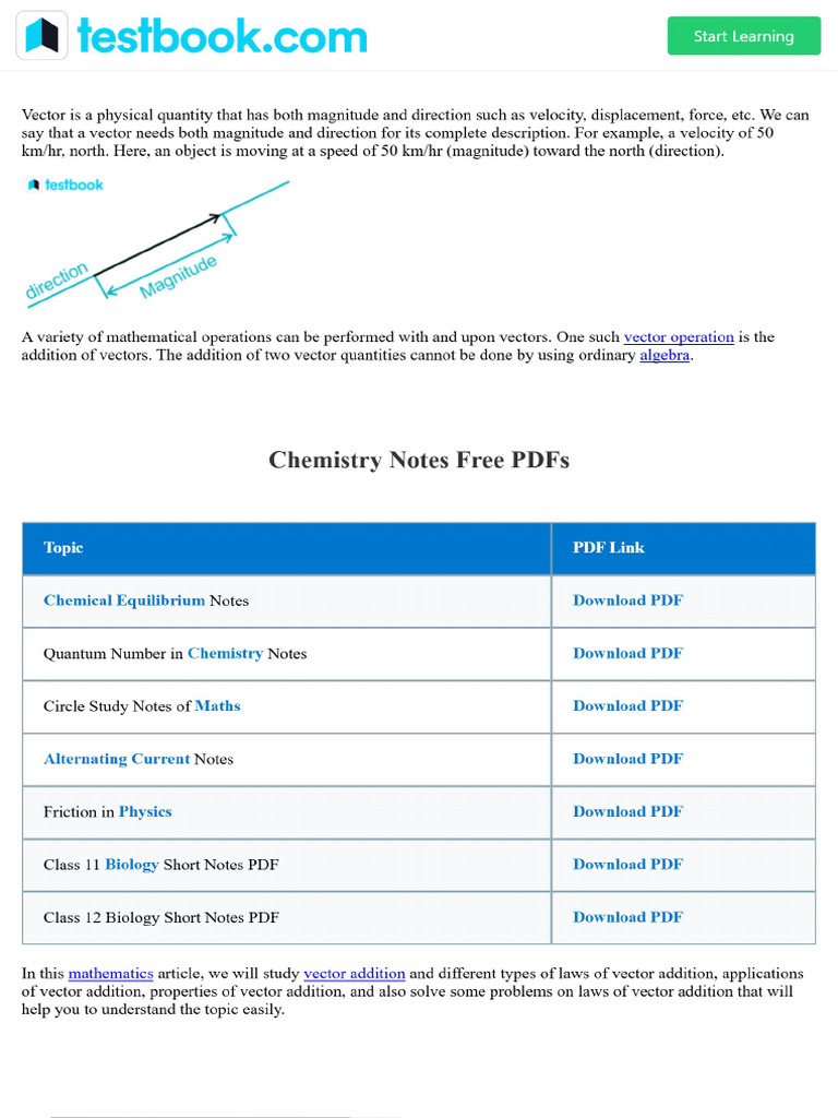 Laws of Vector Addition - Triangle, Parallelogram & Polygon Methods ...