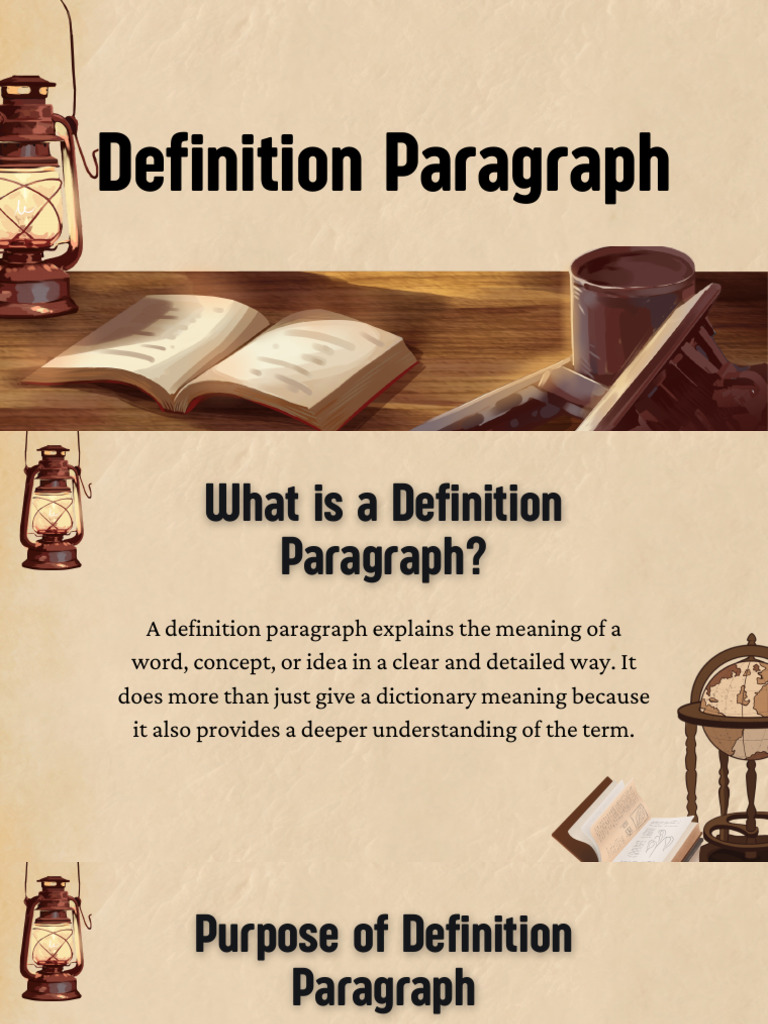 Definition Paragraph | PDF