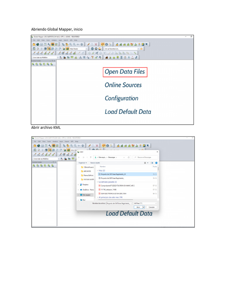 Protocolo de Conversion KML A CAD Con Global Mapper | PDF