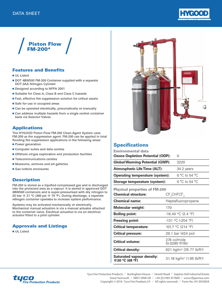 Hygood FM 200 Piston Flow Datasheet | PDF | Piston | Gases