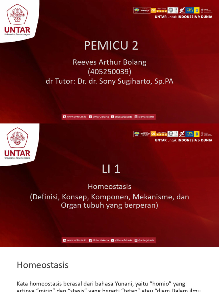 Template PPT Homeostasis dan Genetika | PDF