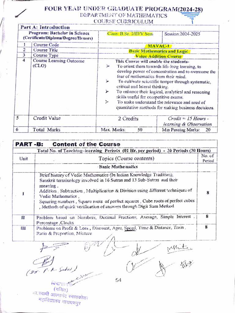 B.Sc. Mathematics Curriculum Overview | PDF | Mathematics