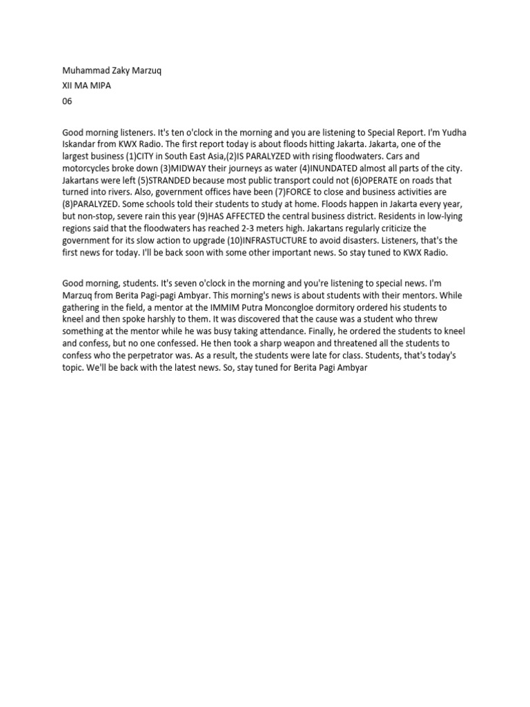 Muhammad Zaky Marzuq | PDF