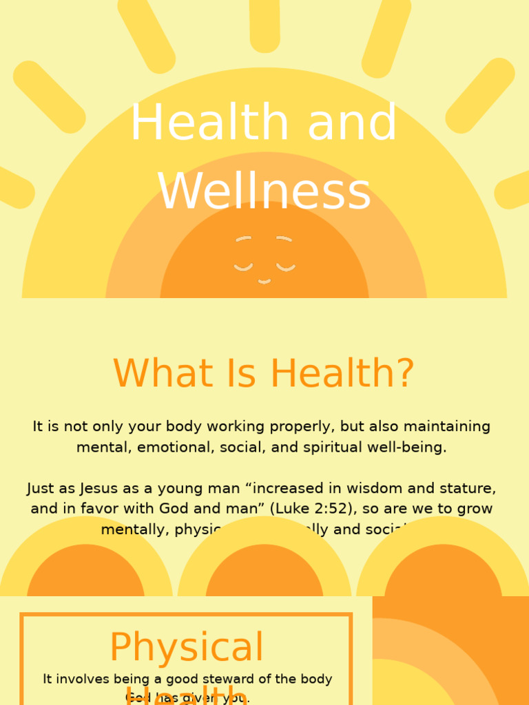 Health and Wellness Intro | PDF