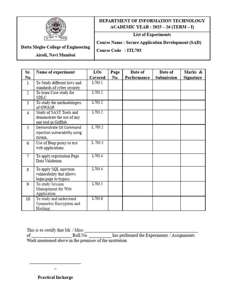 SAD Lab Journal Initial Pages | PDF | Engineering | Knowledge