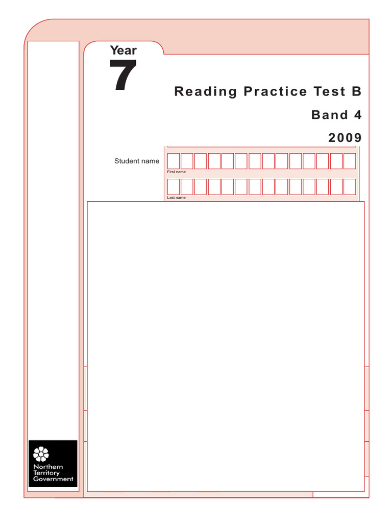 NAPLAN 2009 Y7 Reading Test B Band 4 | PDF