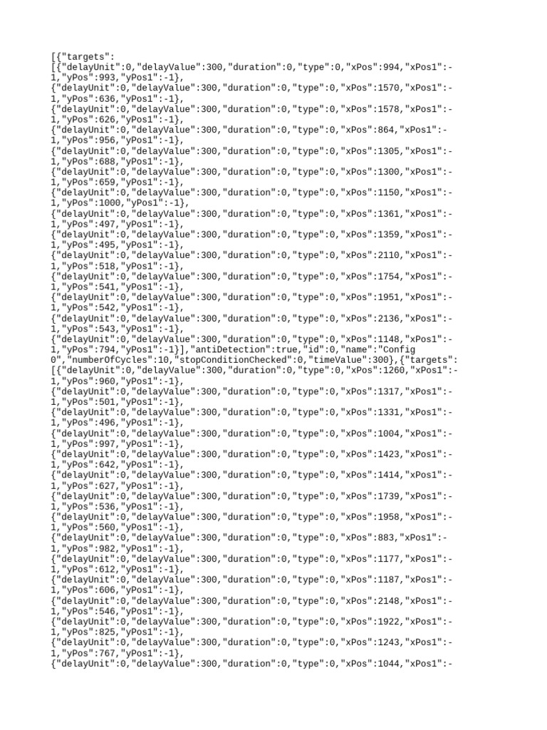 Target Configuration Settings Overview | PDF