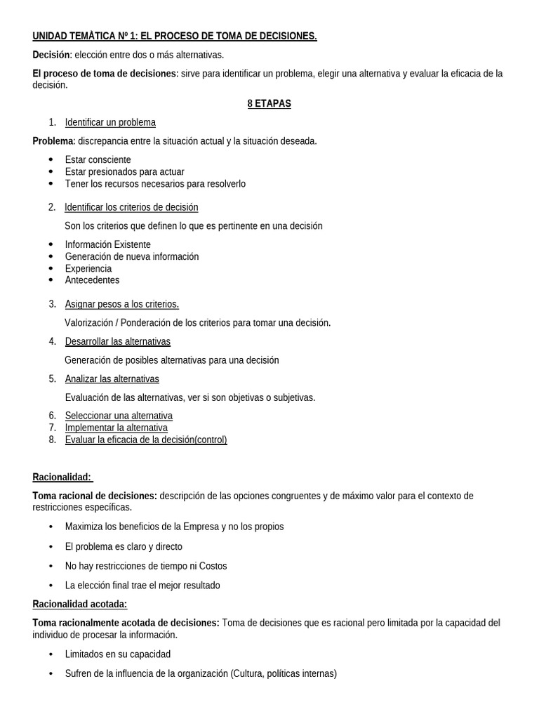 Resumen Admin Estrat ©gica X Agus Casta | PDF | Toma de decisiones | Planificación