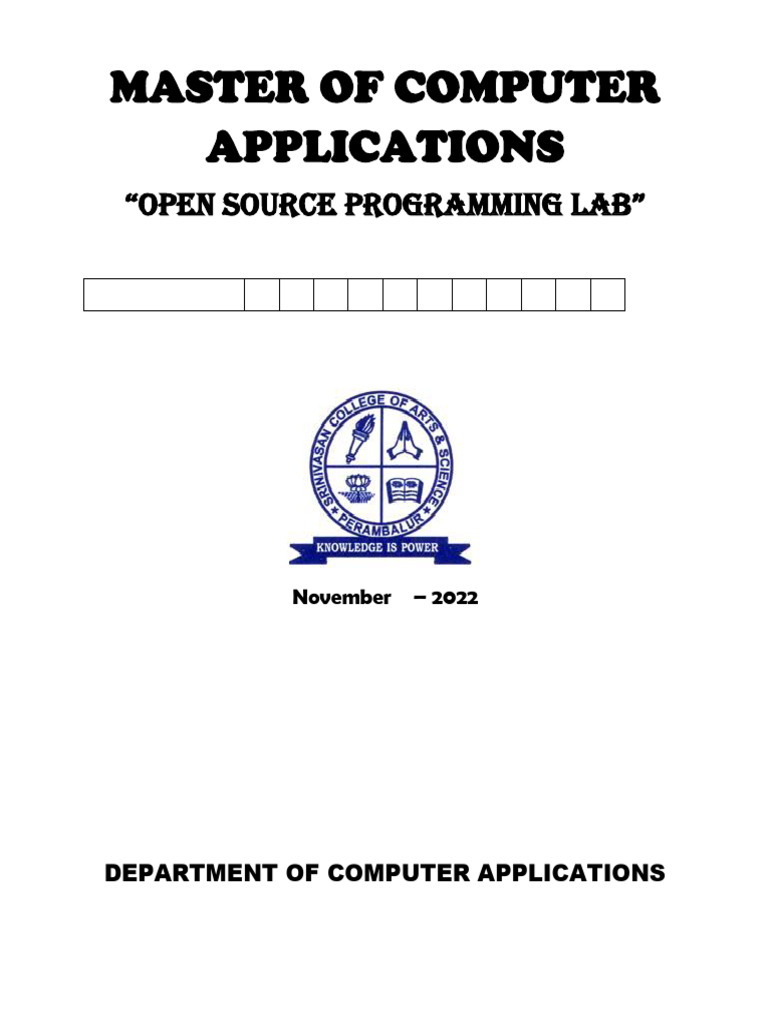 Open Source Programming Lab Report | PDF | Computer Engineering ...