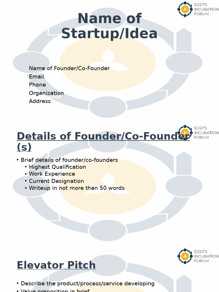SIF - Pitch Deck Template | PDF | Market Segmentation | Expense