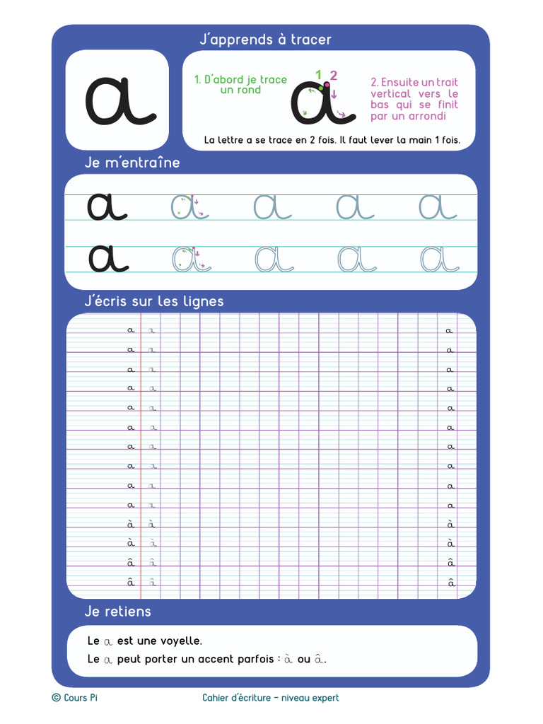 COURS PI Cahier Ecriture CP Expert 1 | PDF | Calligraphie latin ...