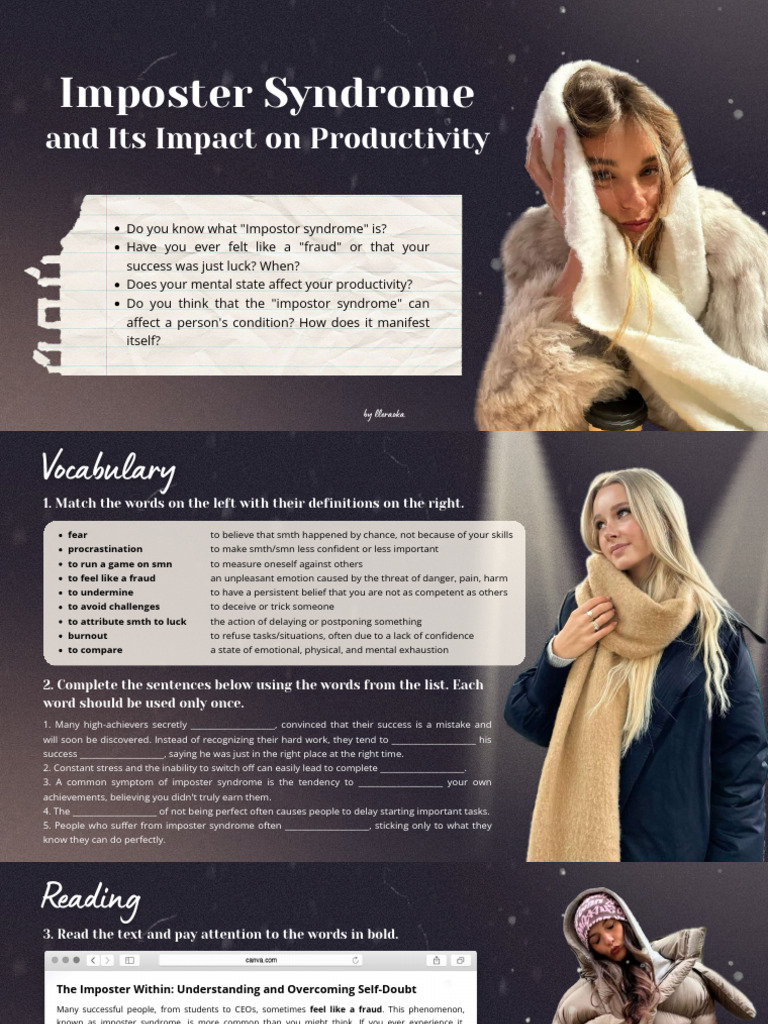 Imposter Syndrome and Its Impact On Productivity | PDF | Psychological ...