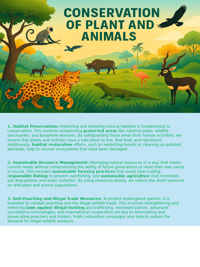 Conservation Strategies for Wildlife Protection | PDF