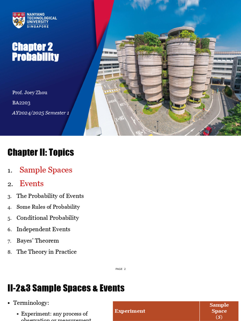BA2203 - Ch2 - 24S1 - Full - v.2024.08.12 (Final) | PDF | Probability ...