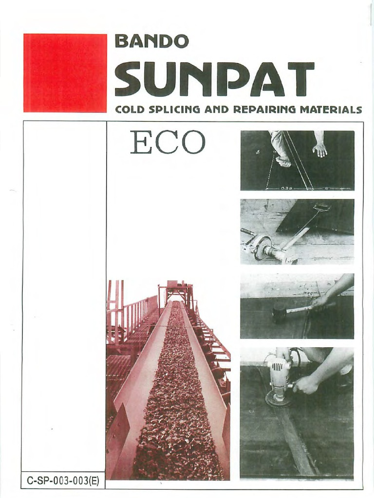 BANDO Lem Sunpat Eco For Cold Splicing Catalogue | PDF