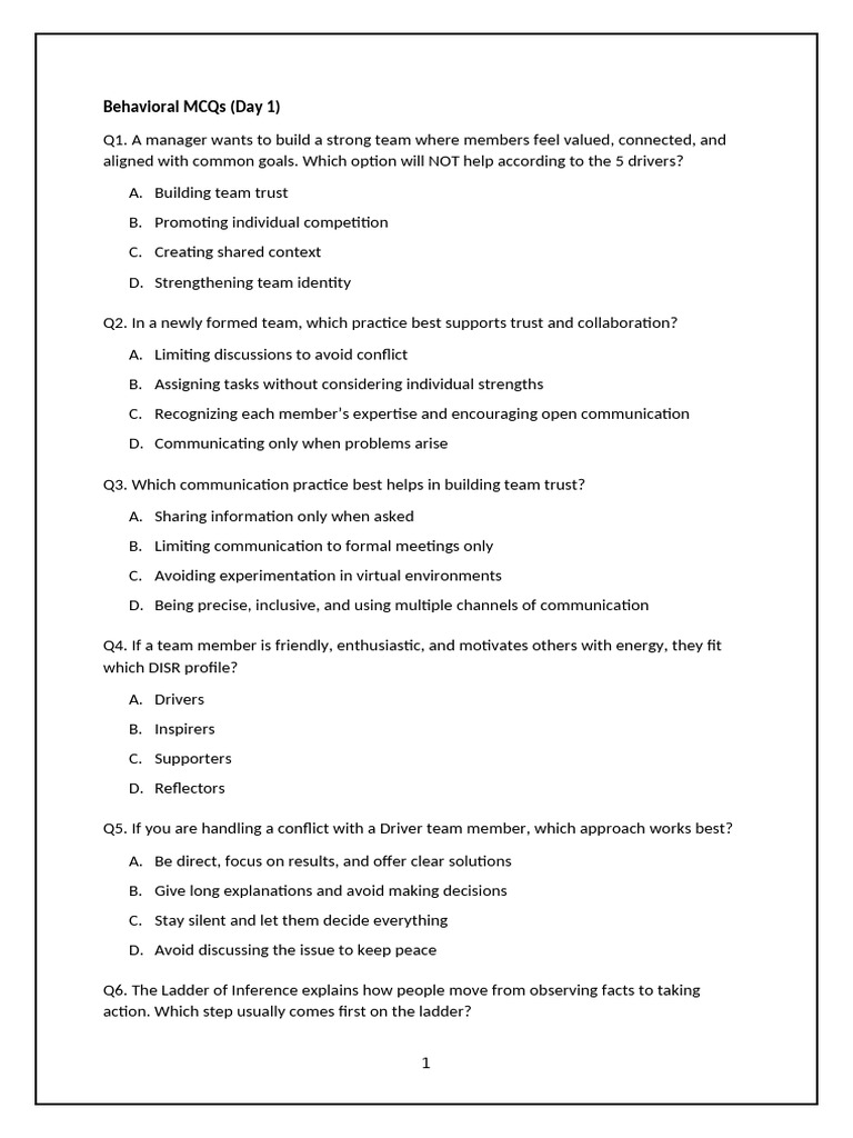 Pre Post Learning Assessments - MCQs - ASPIRE - 2025 | PDF | Digital Marketing | Marketing