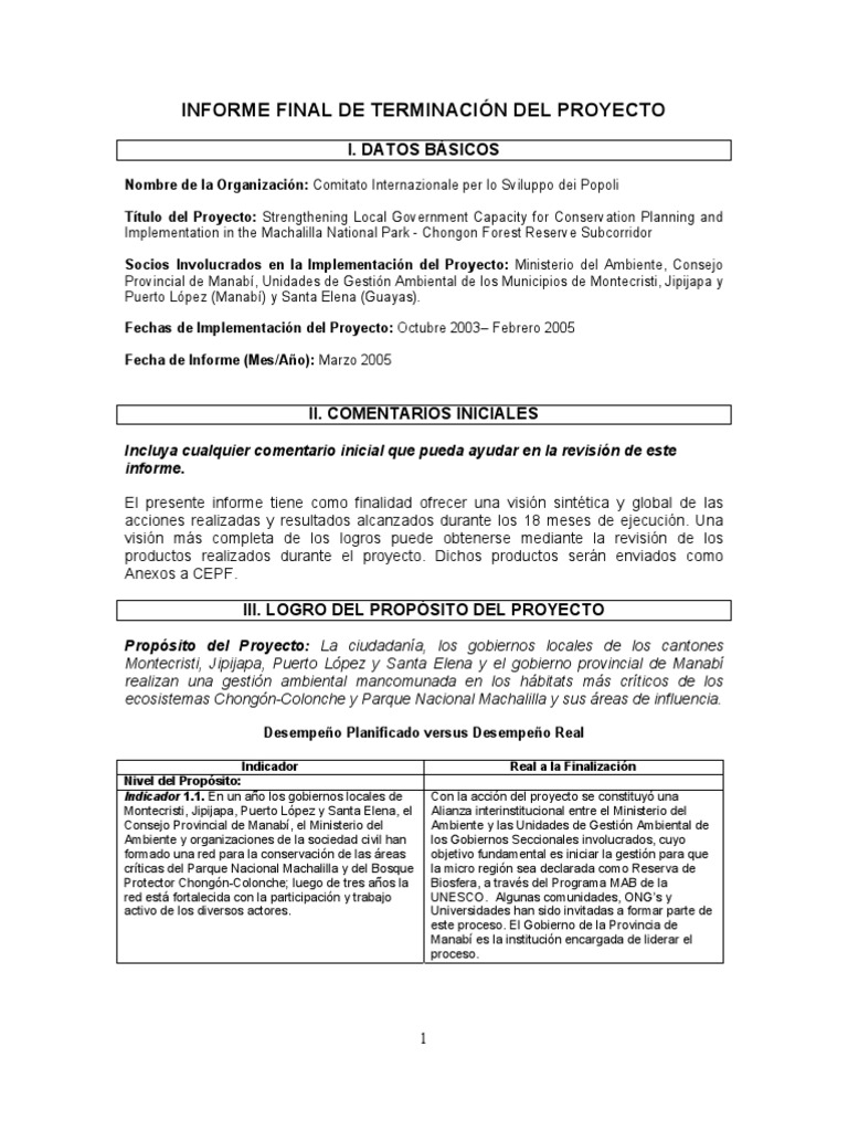 Ejemplo de Cierre de Proyecto | Planificación | La seguridad