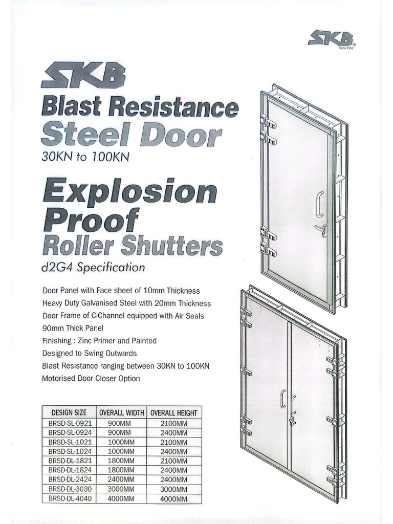 SKB - Blast Resistance Steel Door | PDF