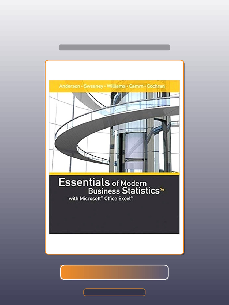 Essentials of Modern Business Statistics With Microsoft Office Excel ...