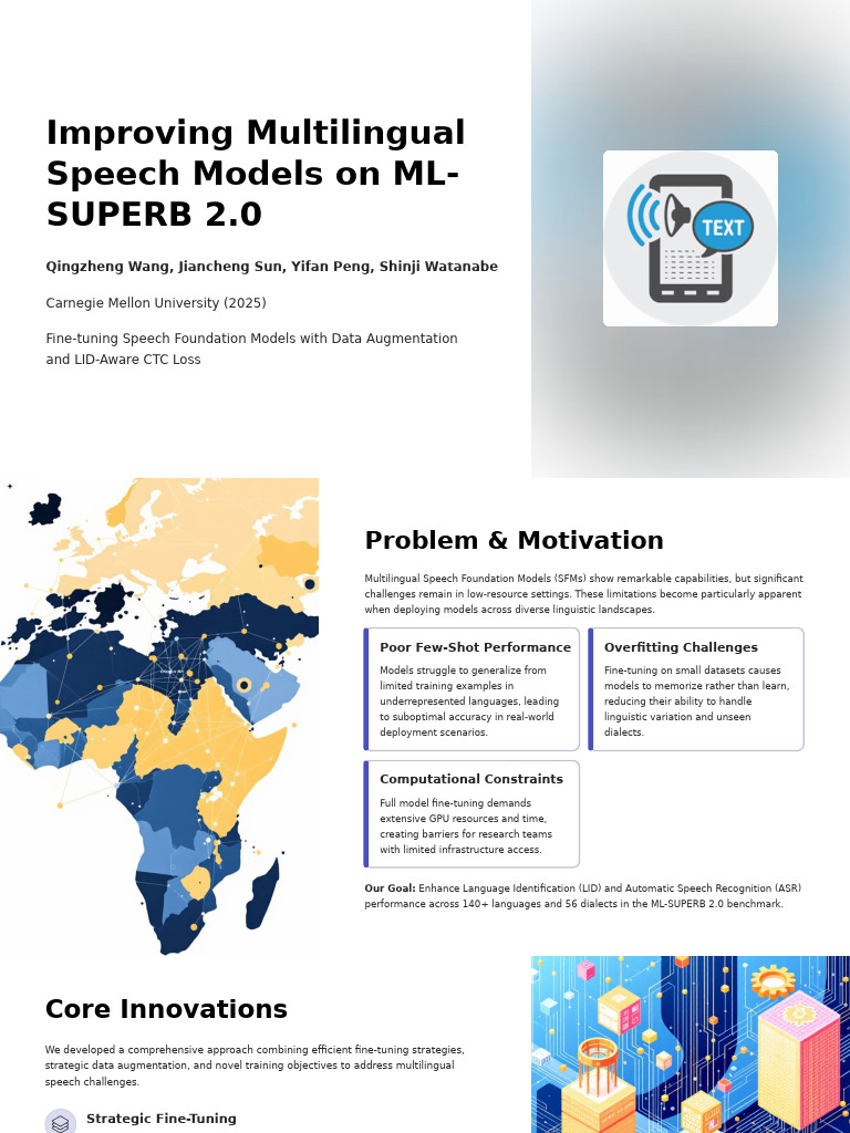 Improving-Multilingual-Speech-Models-on-ML-SUPERB-20 | PDF | Speech ...