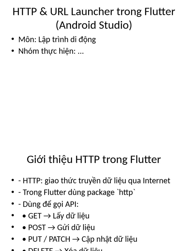 HTTP URL Launcher Flutter | PDF