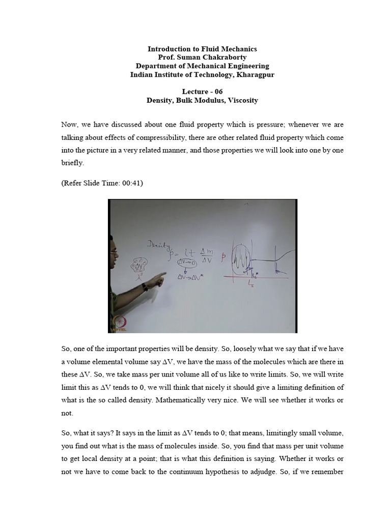 Continuum Hypothesis in Fluid Mechanics | PDF | Gases | Fluid Dynamics