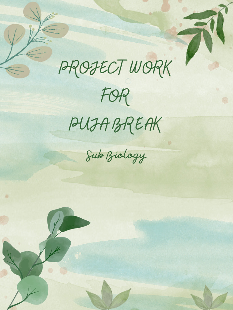 Bio Project Work | PDF