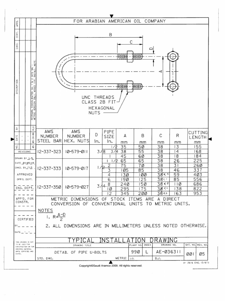 Aramco U Bot Drawing | PDF
