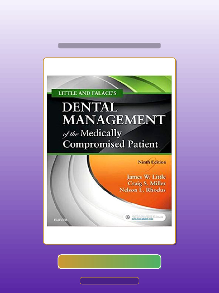 Little and Falaces Dental Management of The Medically Compromised ...