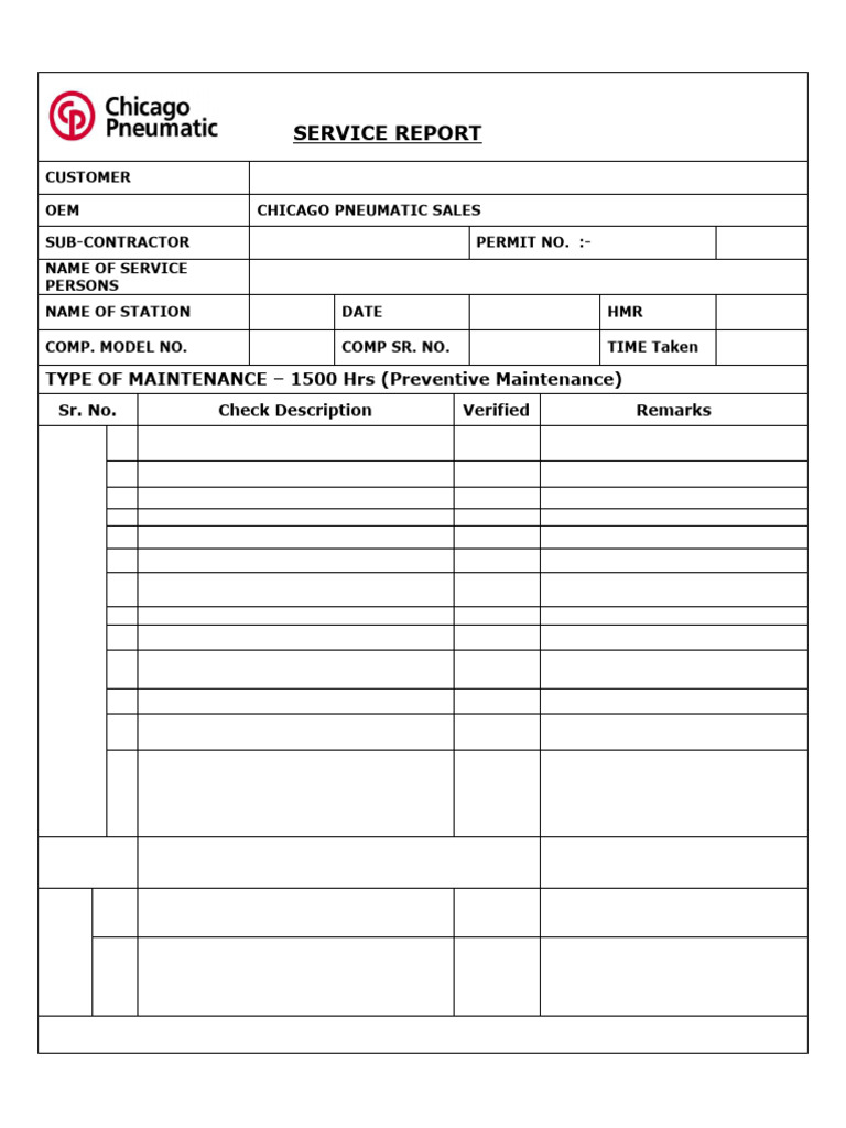 1500 Hrs Maintenance Check | PDF | Gas Technologies | Mechanical ...