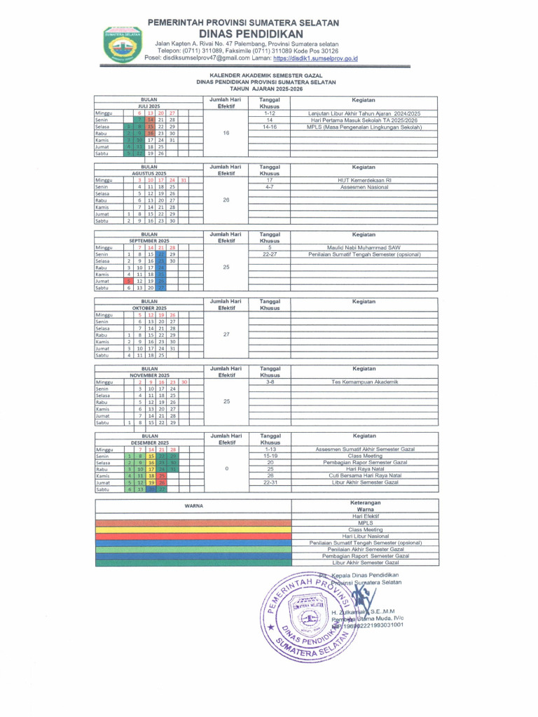Kaldik 2025-2026 | PDF