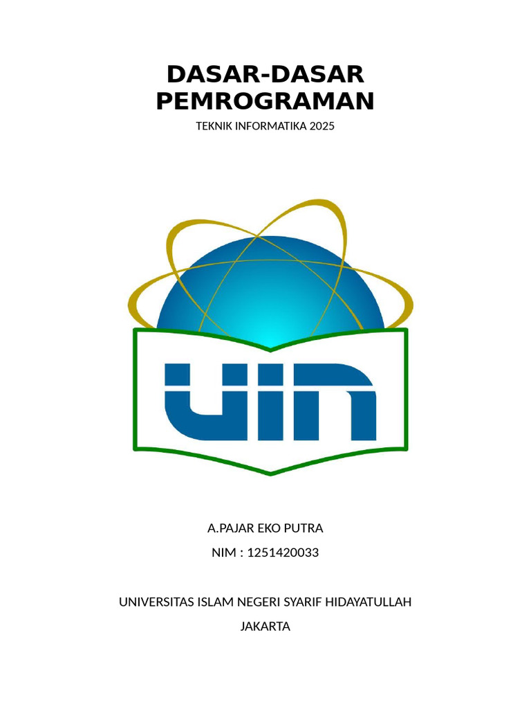 Dasar-Dasar Pemrograman 1 & 2 | PDF