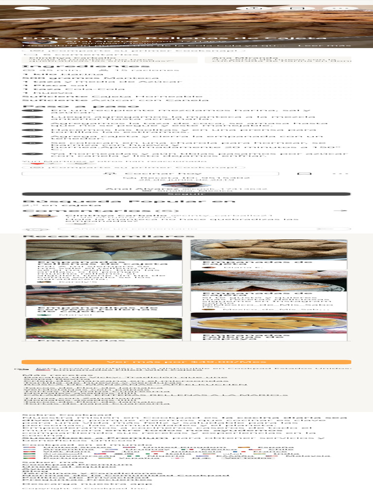 Empanadas Rellenas de Cajeta Receta de Anai Alvarez- Cookpad | PDF | Alimentos | Cocina