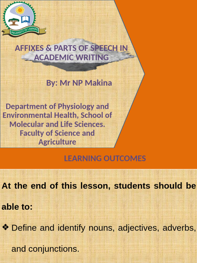 Shel012 - Affixes and Parts of Speech | PDF | Adverb | Noun