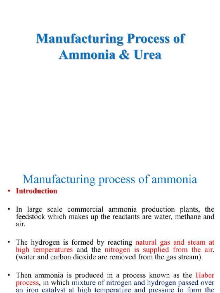 Ammonia & Urea Process | PDF