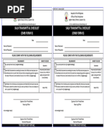 SALN Transmittal Checklist OMB Form 8 | PDF