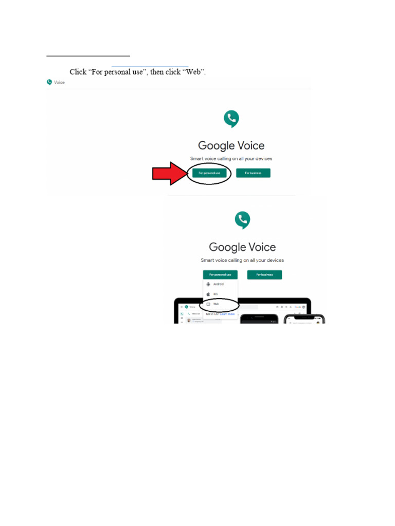 Google Voice Instructions | PDF