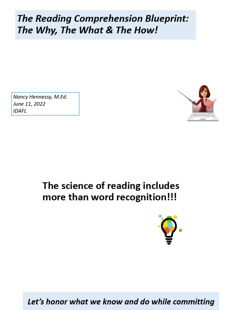 Reading Comprehension Blueprint Guide | PDF | Reading Comprehension ...