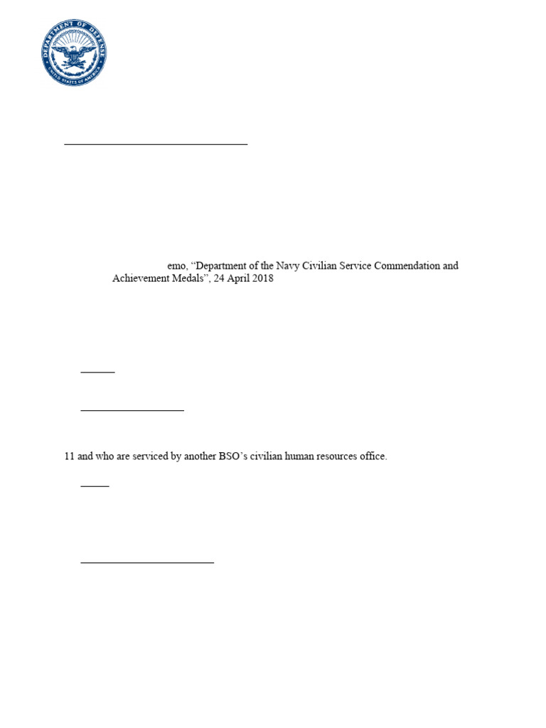 OPNAV Civilian Awards Program Guide | PDF | Employment | United States ...