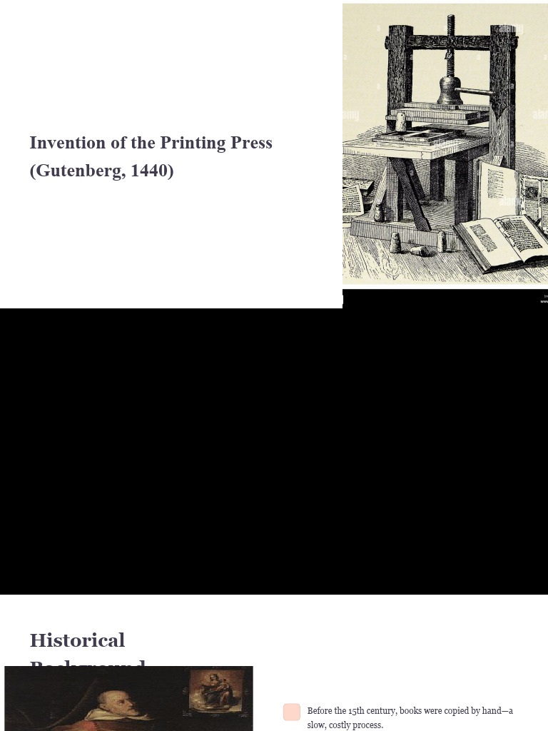 Gutenberg's 1440 Printing Revolution | PDF | Printing Press | Johannes ...